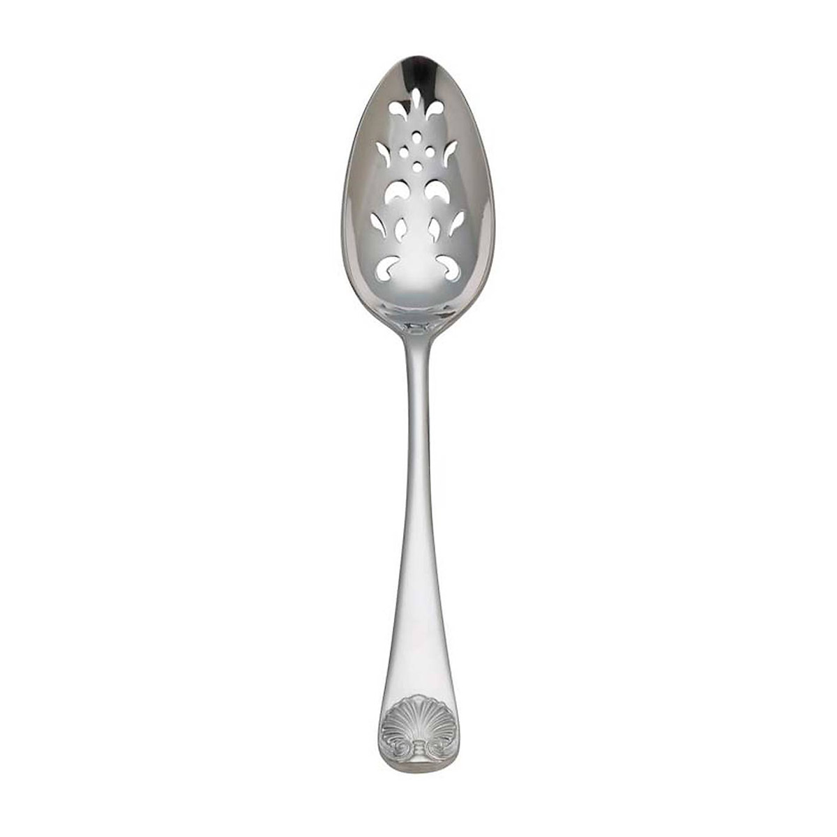 Royal Shell Pierced Serving Spoon | Reed & Barton | silversuperstore.com