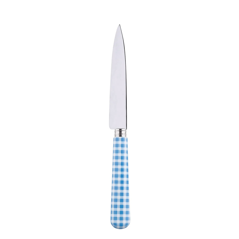 Gingham Light Blue Kitchen Knife | Sabre | silversuperstore.com